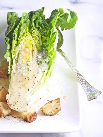 Little Gem Lettuce with House Caesar Dressing – Bijouxs | Little Jewels ...